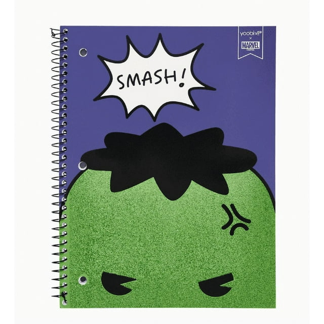 Spiral Notebook 1 Subject College Ruled Marvel Hulk - Yoobi - Walmart.com