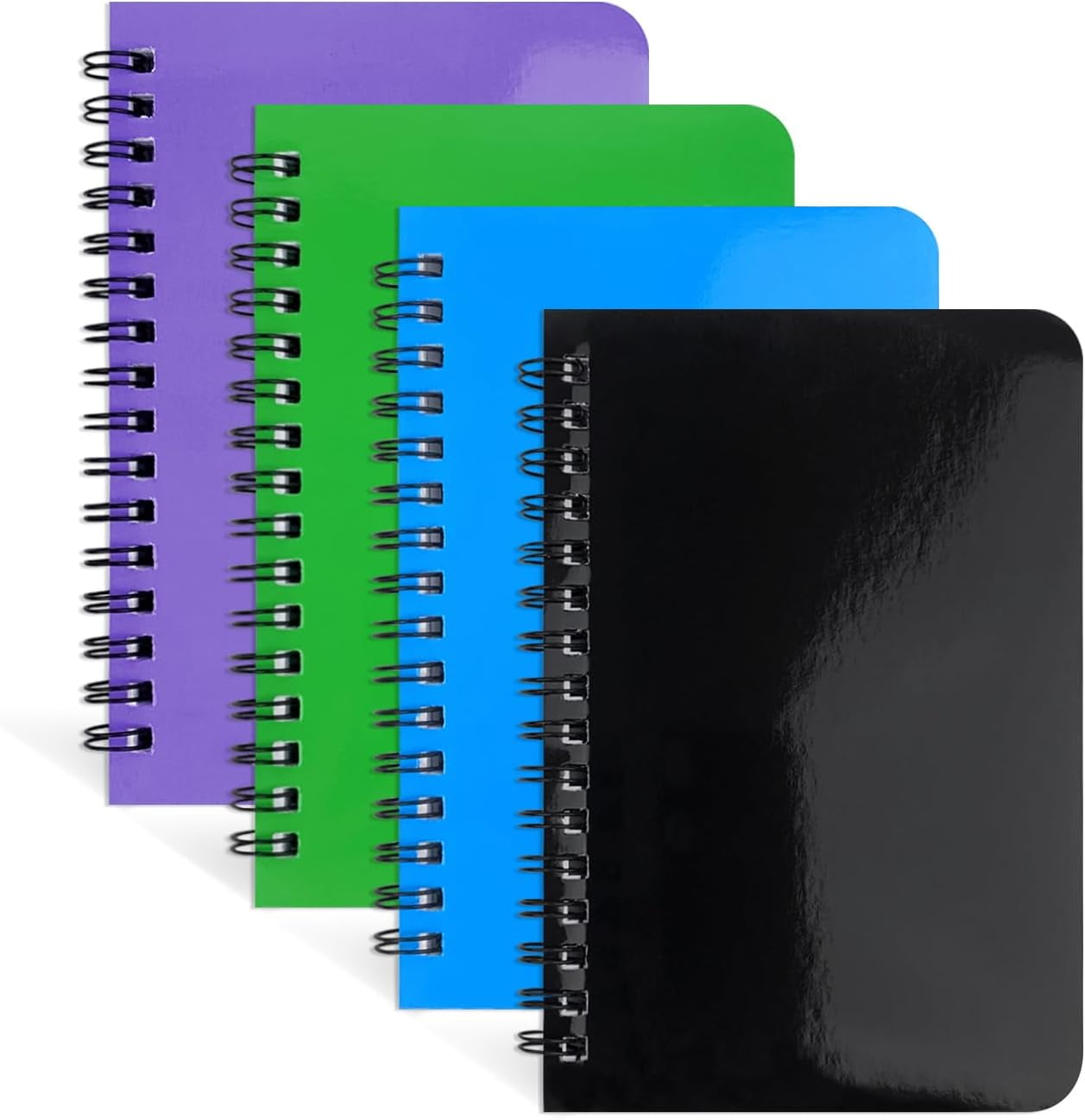 Spiral Notebook 4 Pack Small Pocket Notebook 4.1x 6.1 inches (60 sheets ...