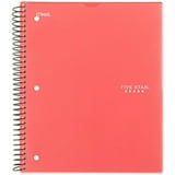 Spiral Notebook 5 Subject College Ruled Feature Rich Coral - Five Star ...