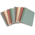 Spiral Notebook, 8 Pcs 4 Color A6 Size Thick Plastic Hardcover 7mm ...