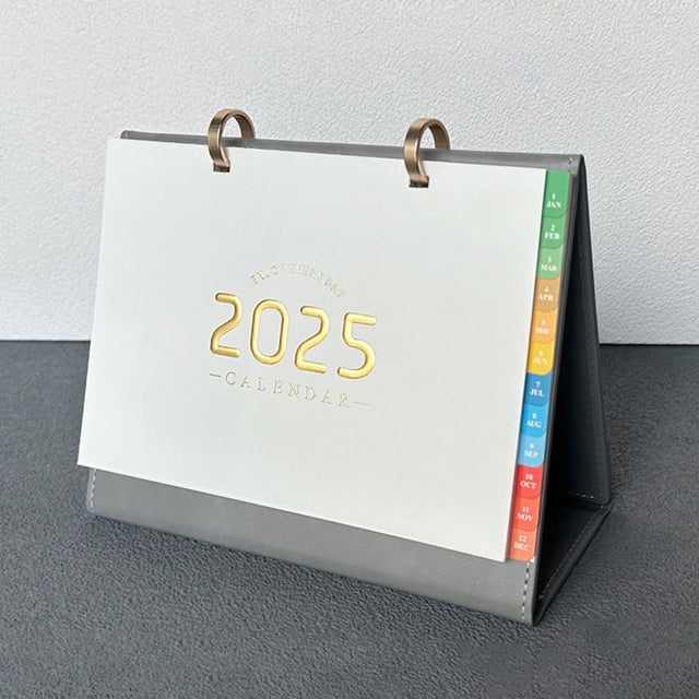 Spiral Notebook Clearance, 2025 Desk Calendar Premium Business Leather ...