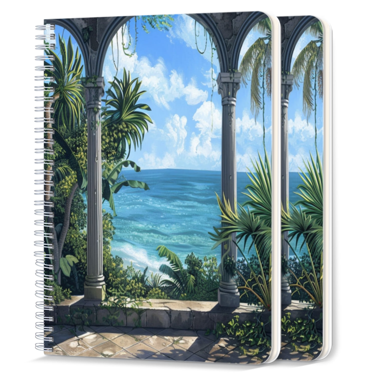 Spiral Notebook,College Ruled Journal,8.26" x 5.71" 50 Sheets/100 Pages ...