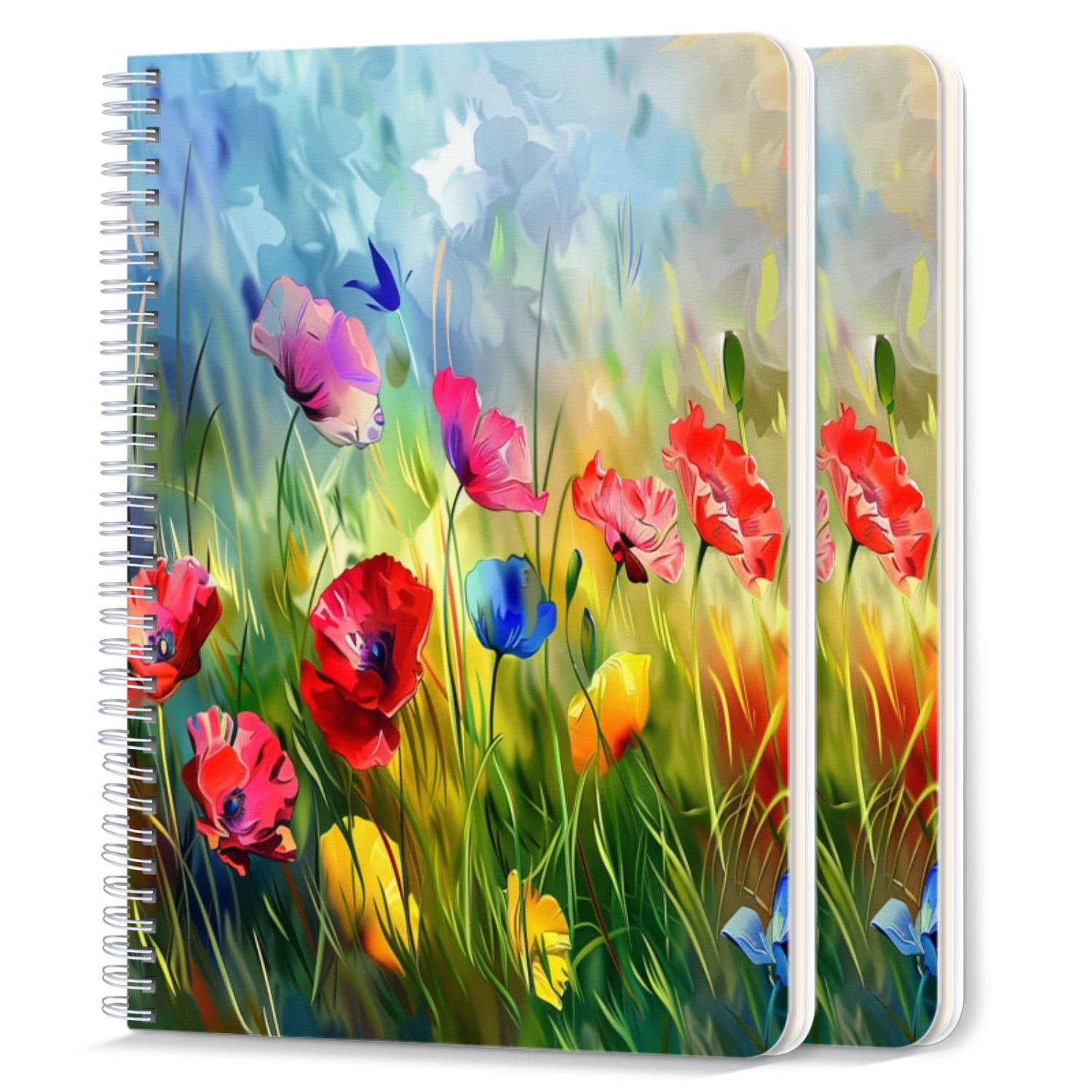 Spiral Notebook,College Ruled Journal,8.26" x 5.71" 50 Sheets/100 Pages ...