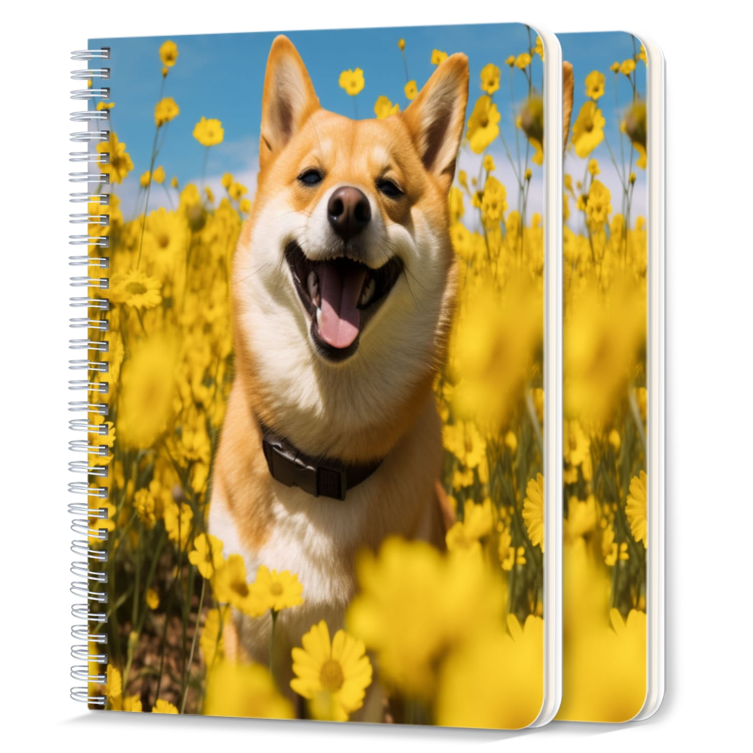 Spiral Notebook,College Ruled Journal,8.26" x 5.71" 50 Sheets/100 Pages ...