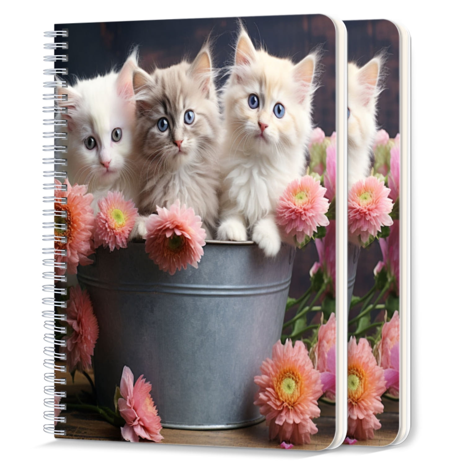 Spiral Notebook,College Ruled Journal,8.26" x 5.71" 50 Sheets/100 Pages ...