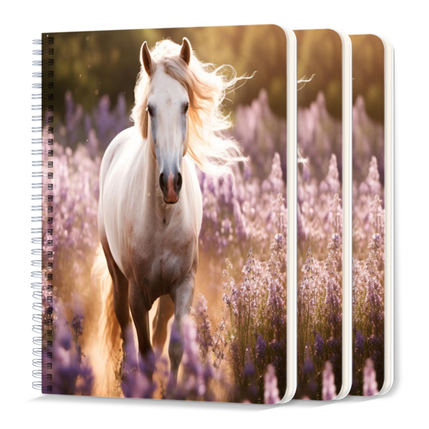 Spiral Notebook,College Ruled Journal,8.26" x 5.71" 50 Sheets/100 Pages ...