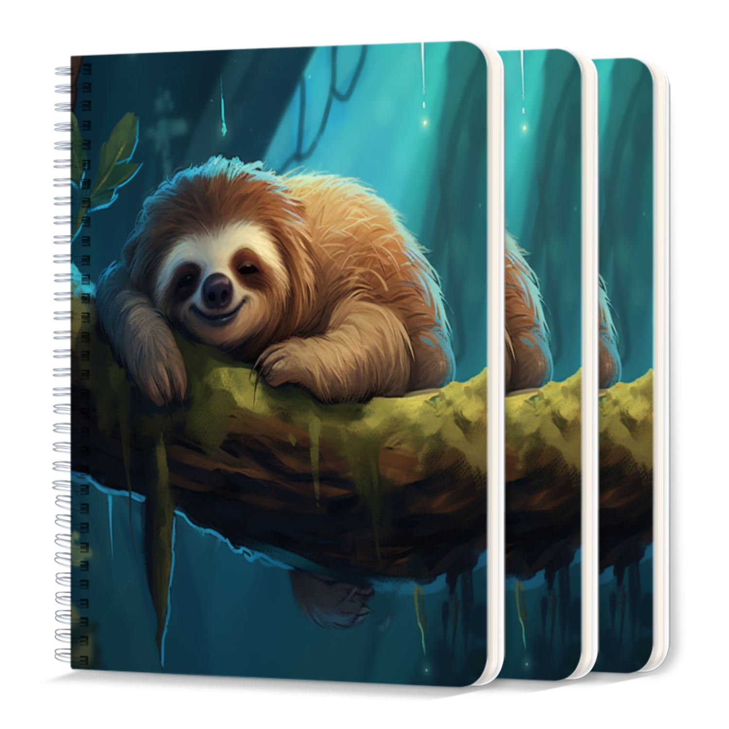 Spiral Notebook,College Ruled Journal,8.26" x 5.71" 50 Sheets/100 Pages ...