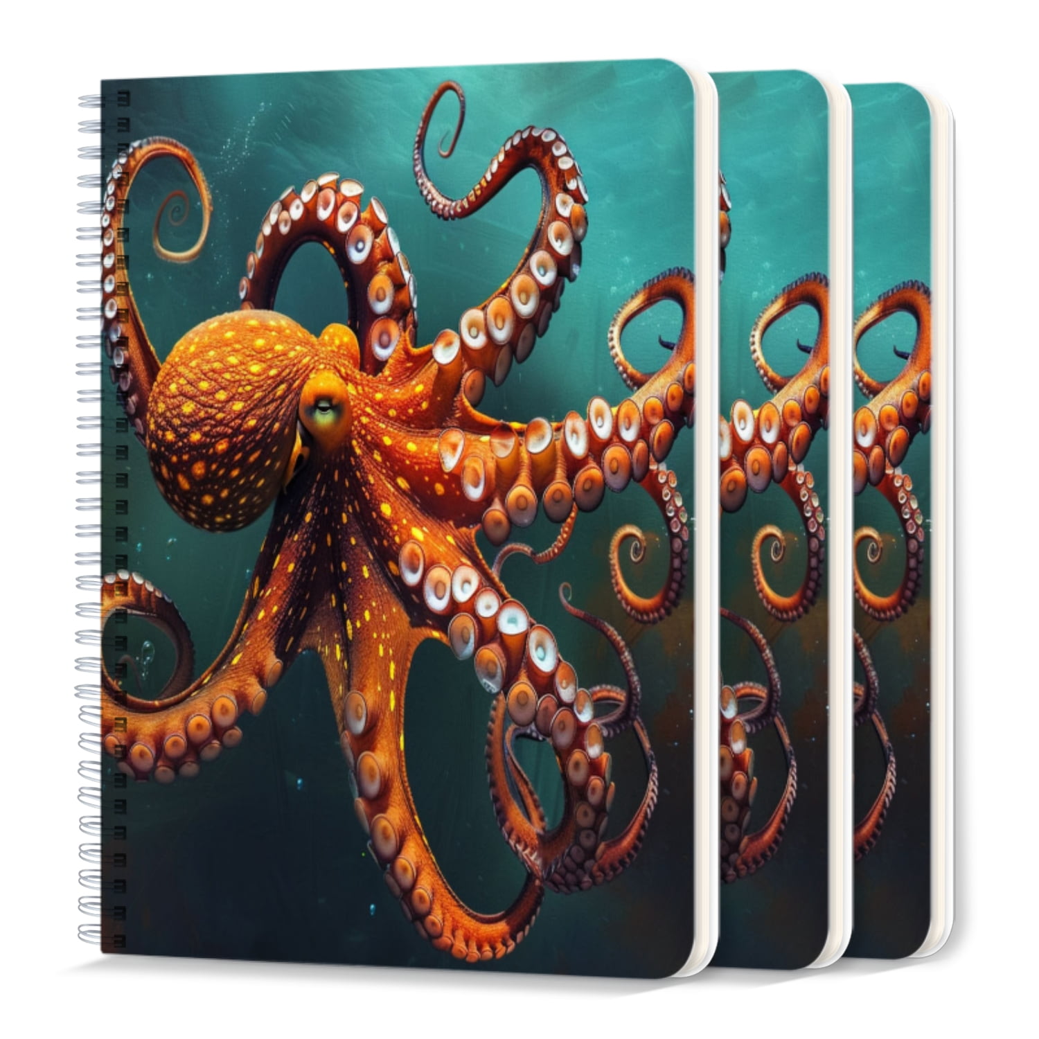 Spiral Notebook,College Ruled Journal,8.26" x 5.71" 50 Sheets/100 Pages ...