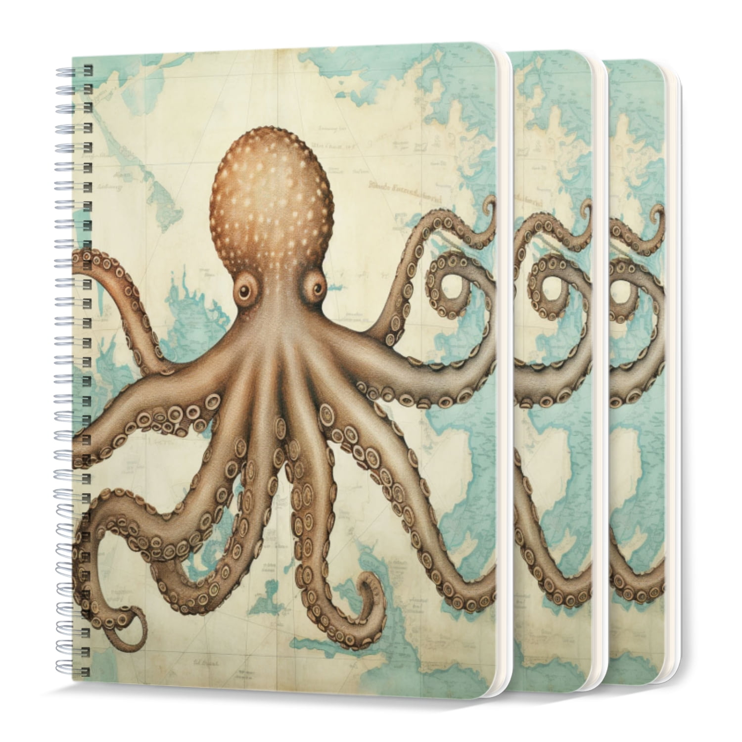 Spiral Notebook,College Ruled Journal,8.26" x 5.71" 50 Sheets/100 Pages ...