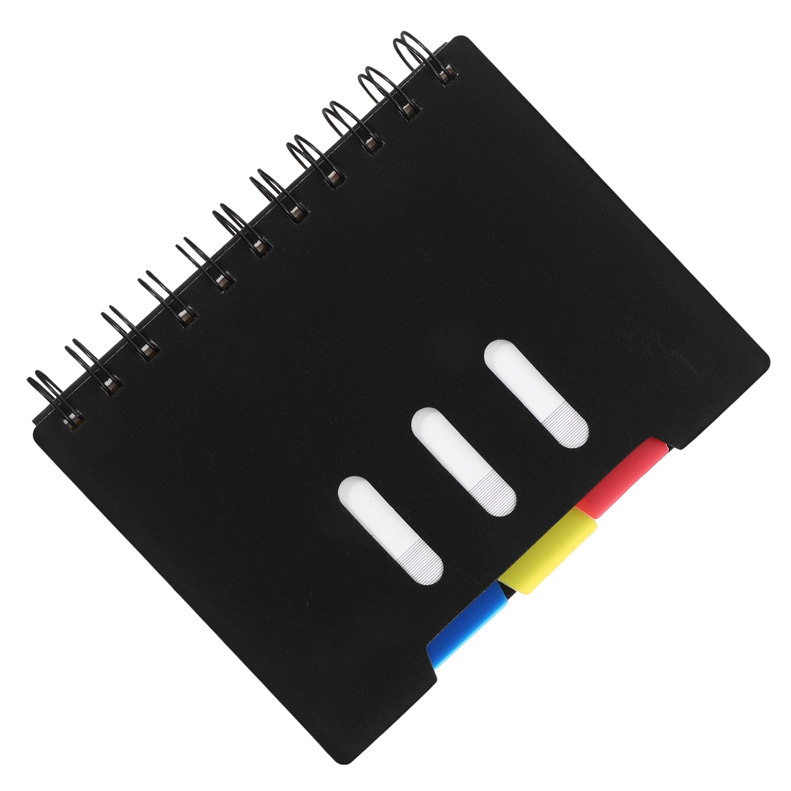 Spiral Notebook Dividers Project Planner Work Student Black - Walmart.com