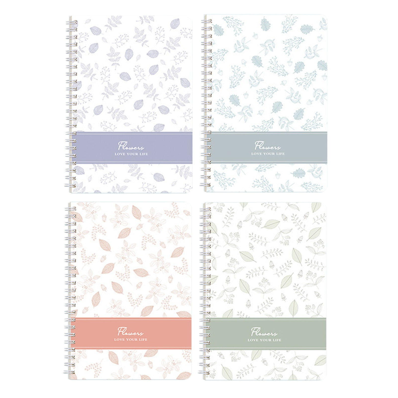 Spiral Notebook, Furenl A5 Flip Coil Notebooks (4 Pack) | 60 Sheets of ...