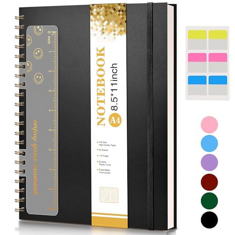 Spiral Notebook Journal 8.5â€ x 11â€, A4 Large Notebooks for Women Men ...