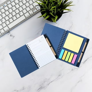 blue lined post it notes