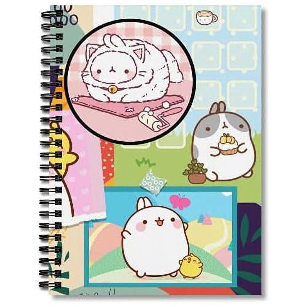 Spiral Notebook Molang Journal Collage Planner Notebooks Composition ...
