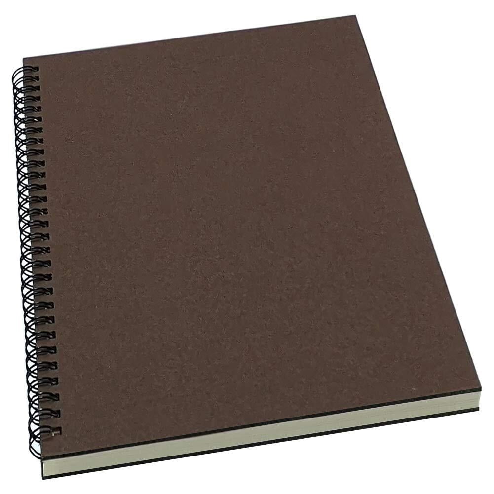 Spiral Notebook/Spiral Journal Lined, B5 Hard Kraft Cover Wire Bound ...