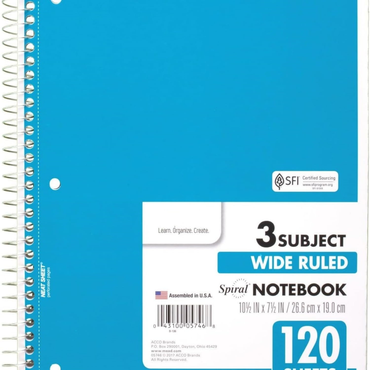 Spiral Notebook, Wide Ruled Paper, Color Selected For You - Walmart.com