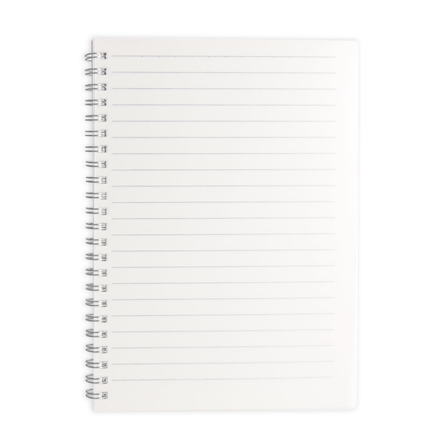 Spiral Notebooks 1-Pack 5.7 x 7.9 inch 80 Pages Per Notebook Clear ...