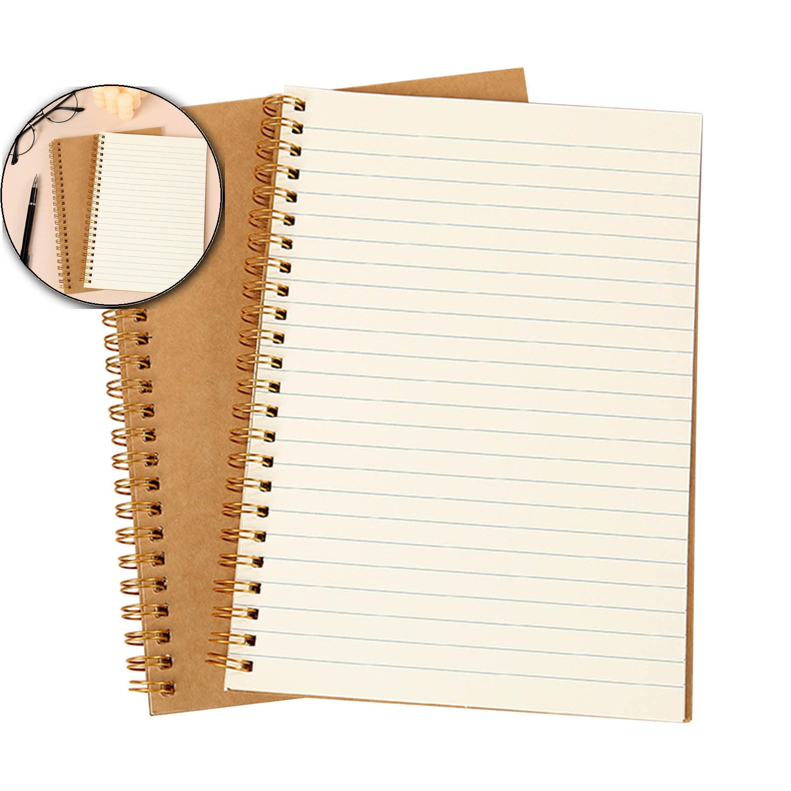 Spiral Notebooks A5 Lined Ruled Journals Bulk Thick Paper for Work ...