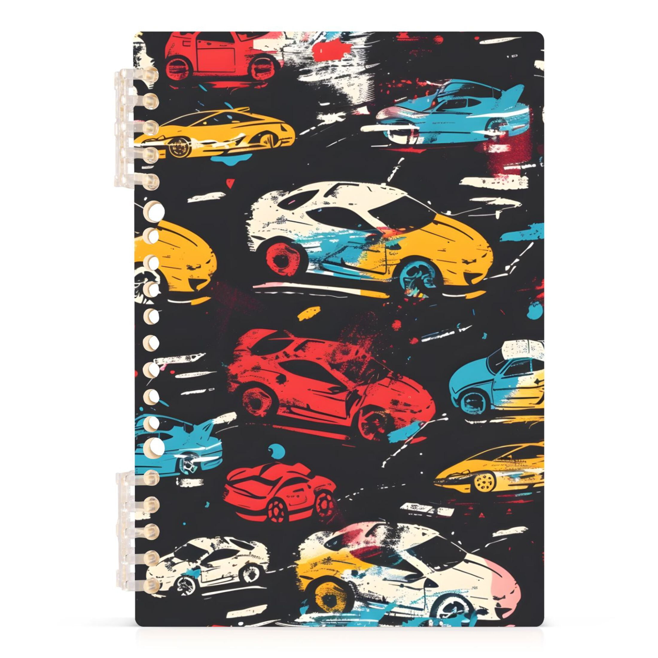 Spiral Notebooks Abstract Sport Cars 60 Sheets 120 Pages A5 Journal ...