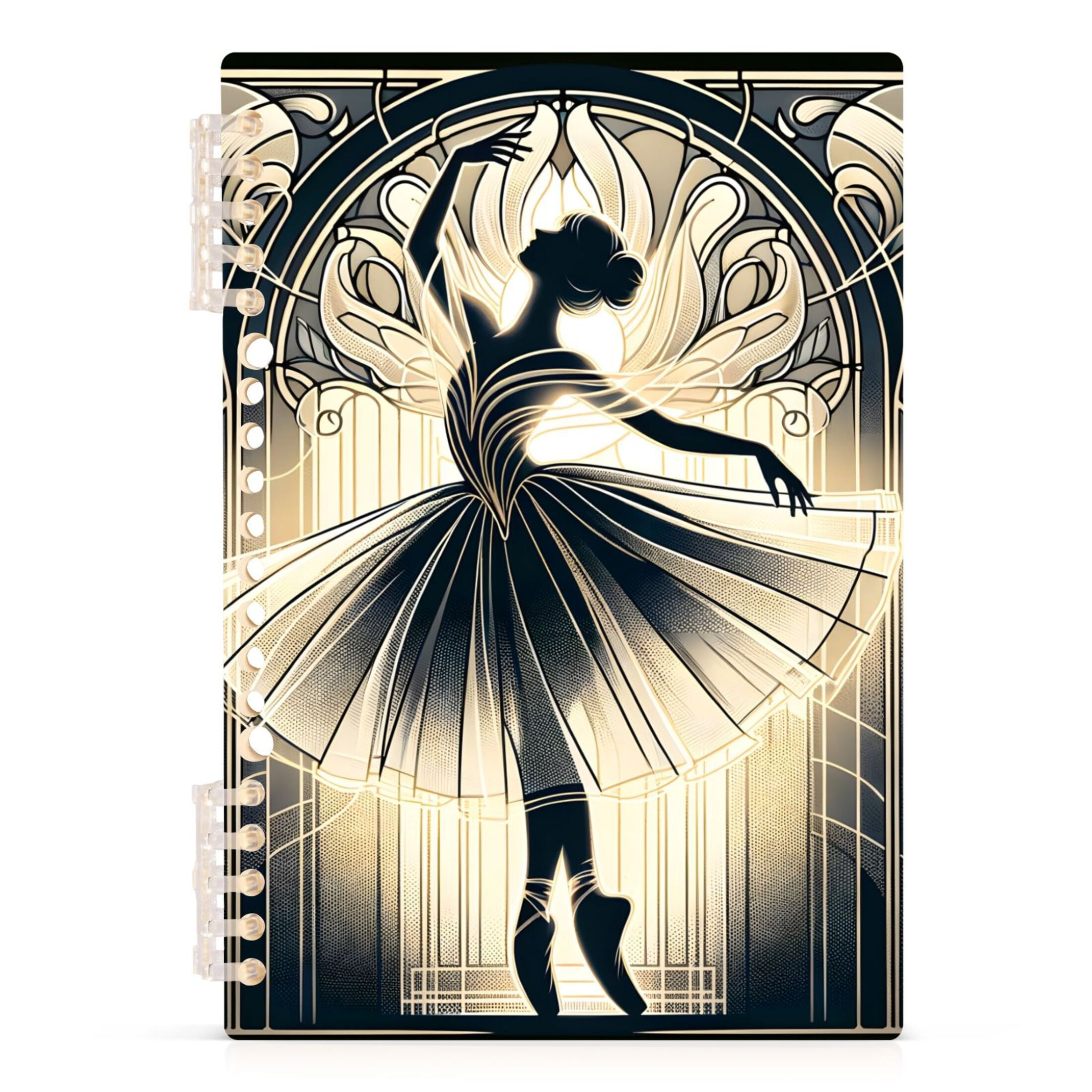 Spiral Notebooks Ballerina Dancing 60 Sheets 120 Pages A5 Journal ...