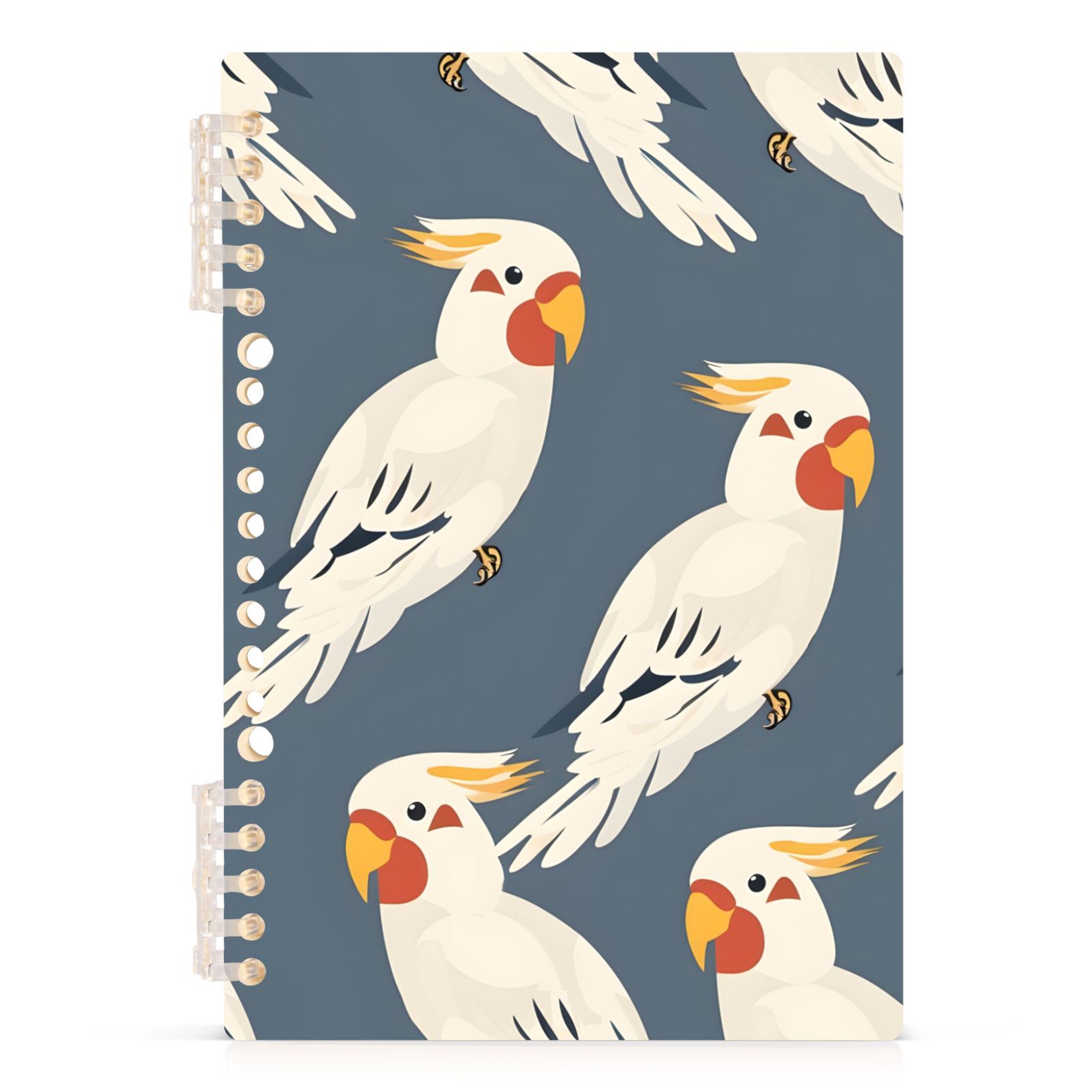 Spiral Notebooks Birds Parrot Corella 60 Sheets 120 Pages A5 Journal ...