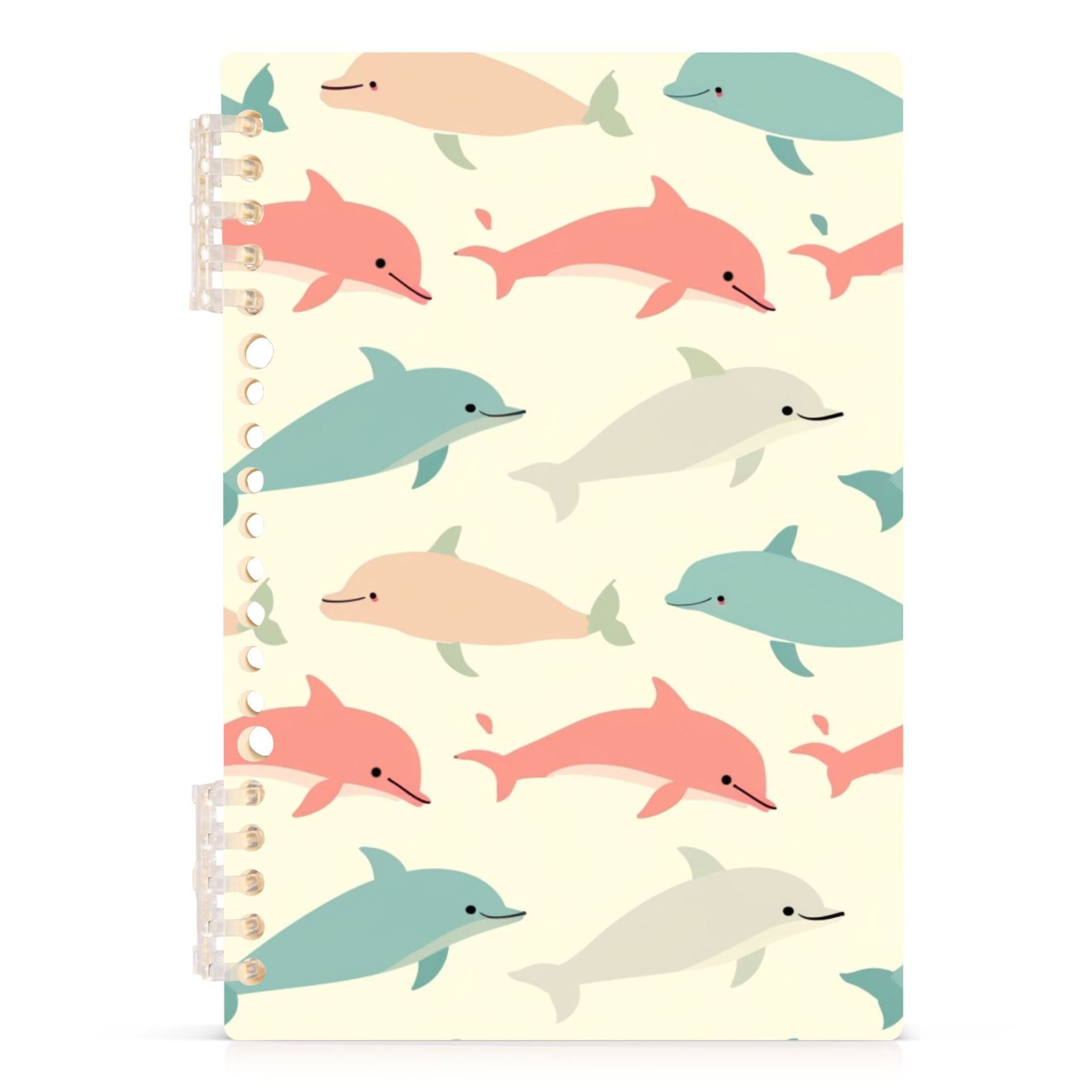 Spiral Notebooks Cartoon Dolphins 60 Sheets 120 Pages A5 Journal ...