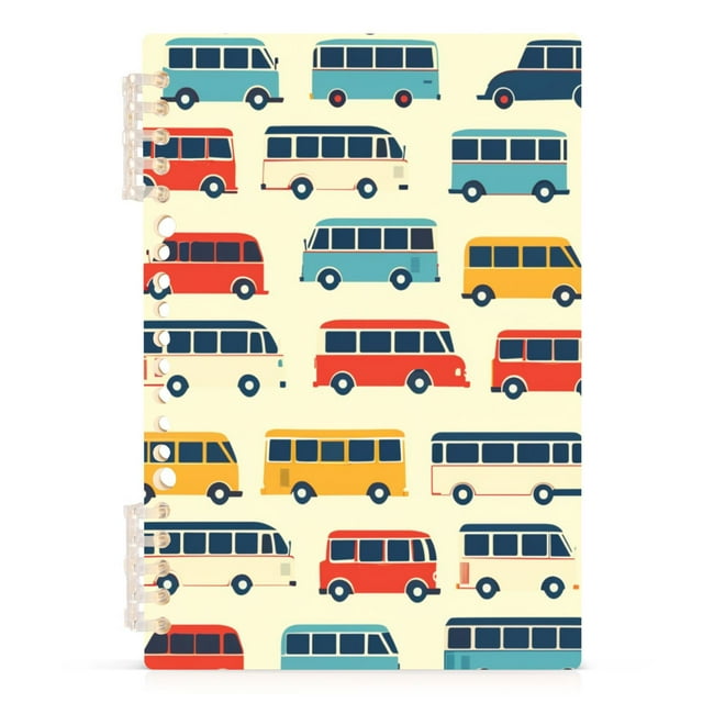Spiral Notebooks Cartoon Vehicle 60 Sheets 120 Pages A5 Journal Notepad ...