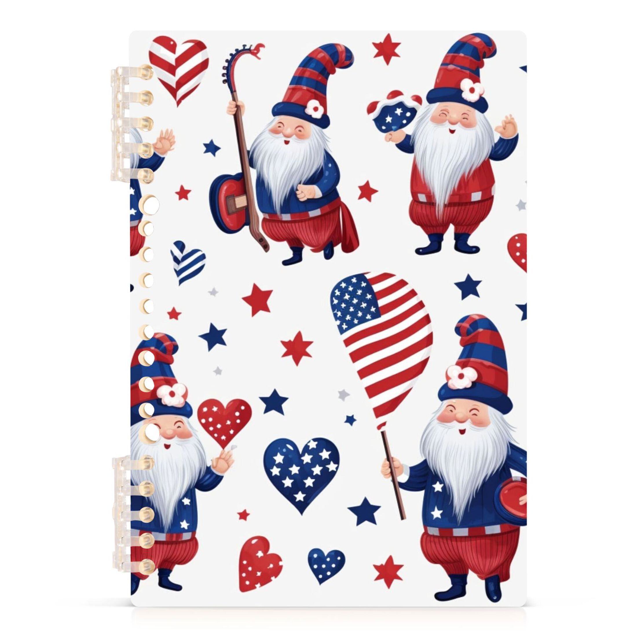Spiral Notebooks Dwarf Heart American Flag 60 Sheets 120 Pages A5 ...