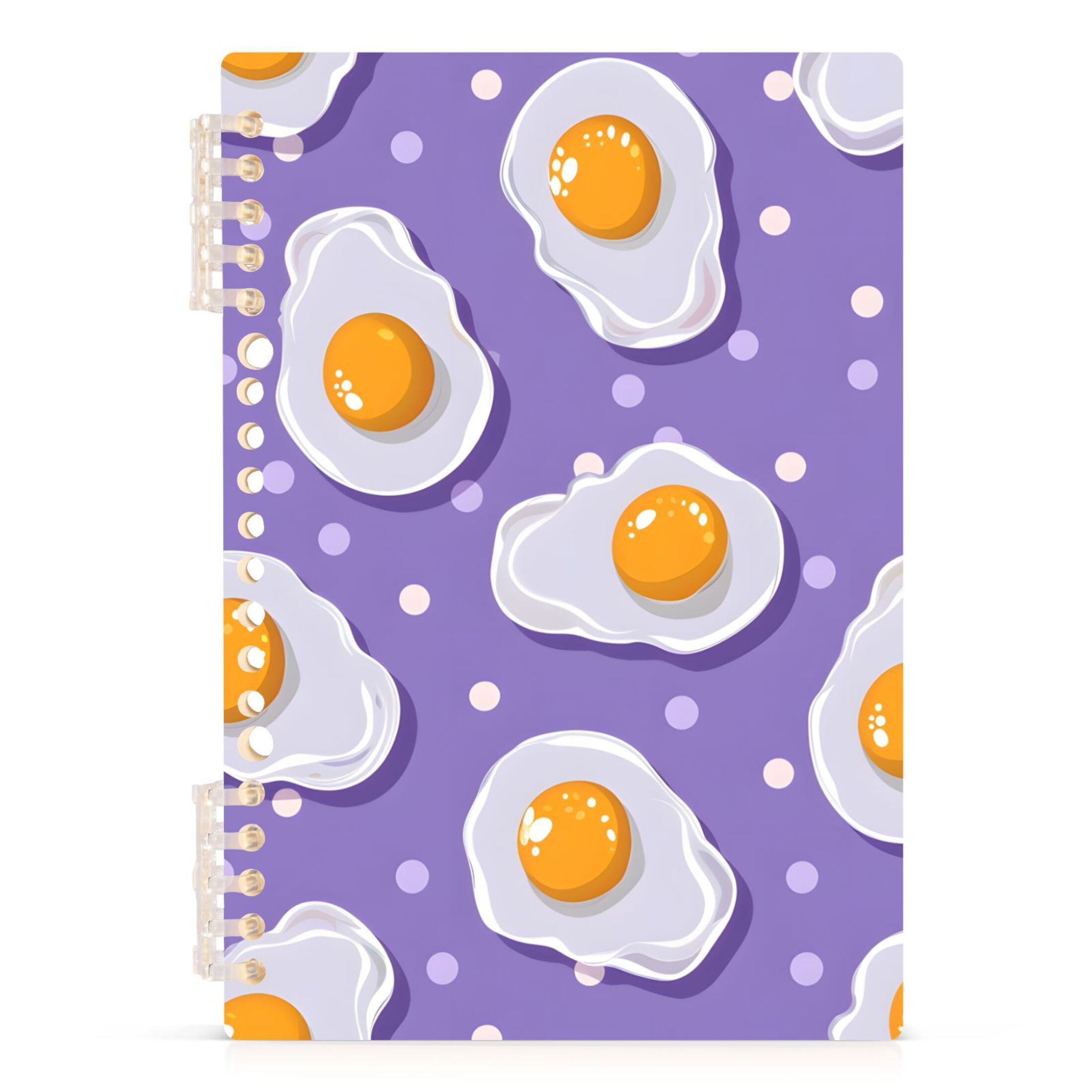 Spiral Notebooks Eggs and Polka Dots 60 Sheets 120 Pages A5 Journal ...