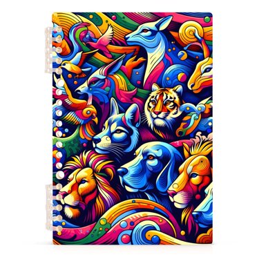 Small Spiral Notebook 5x7,Colorful Notebooks,Lined Note Pads,Fun ...