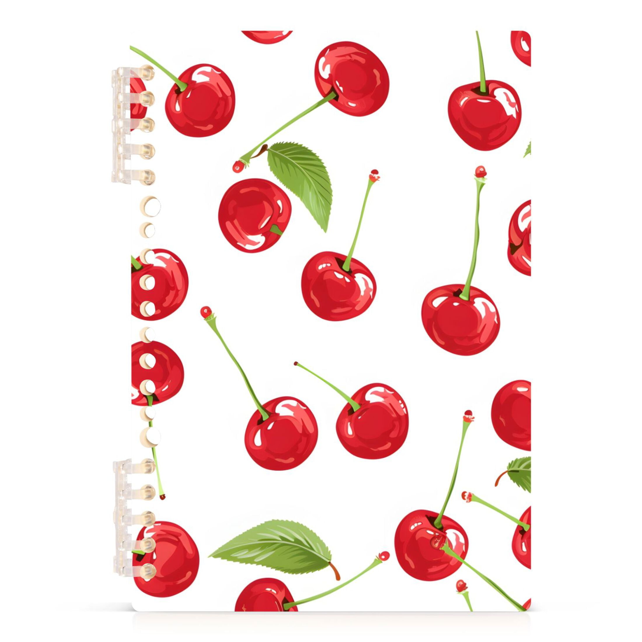 Spiral Notebooks Fresh Cherries 60 Sheets 120 Pages A5 Journal Notepad ...