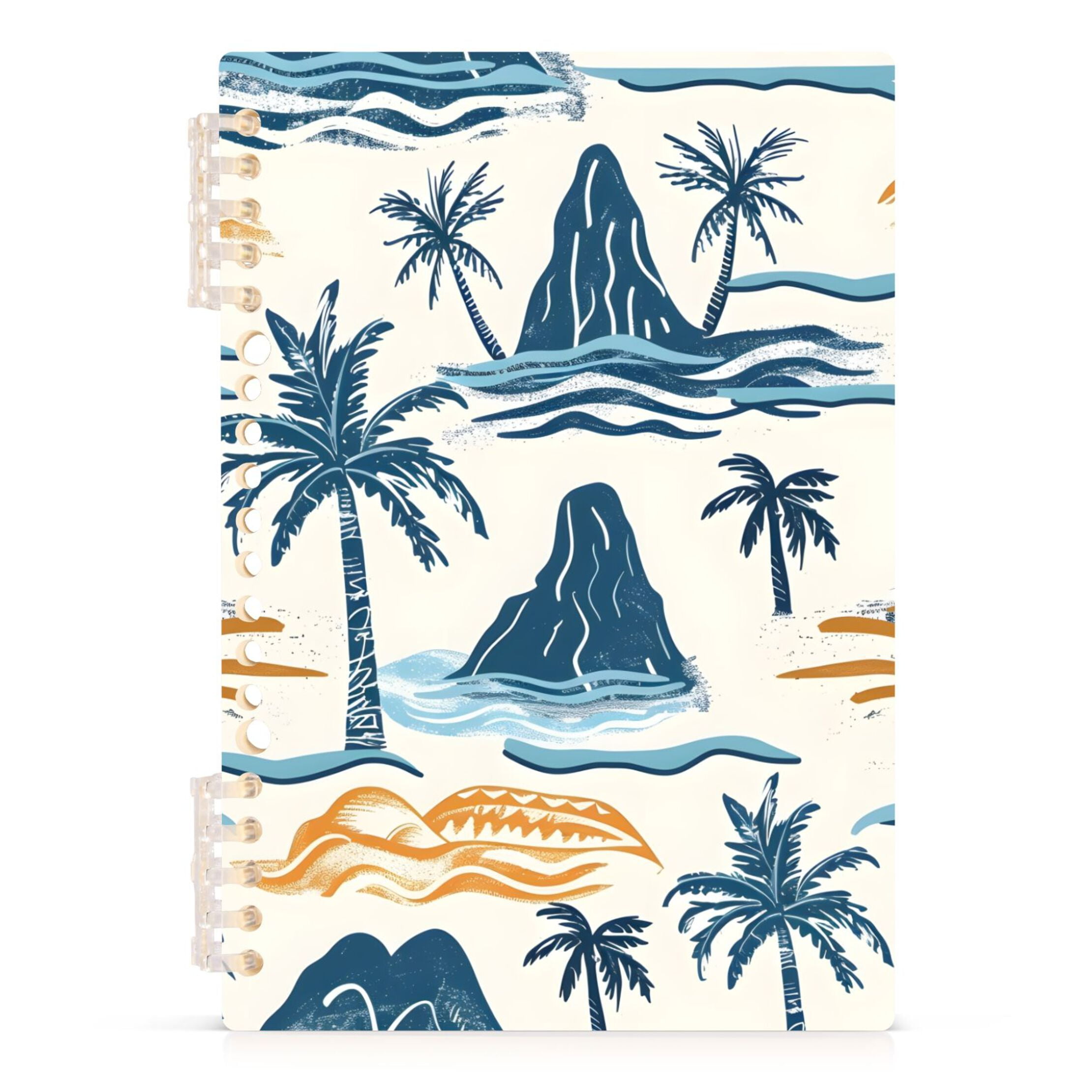 Spiral Notebooks Island Trees Mountain 60 Sheets 120 Pages A5 Journal ...