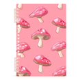 Spiral Notebooks Mushroom 60 Sheets 120 Pages A5 Journal Notepad 8.3x5 ...