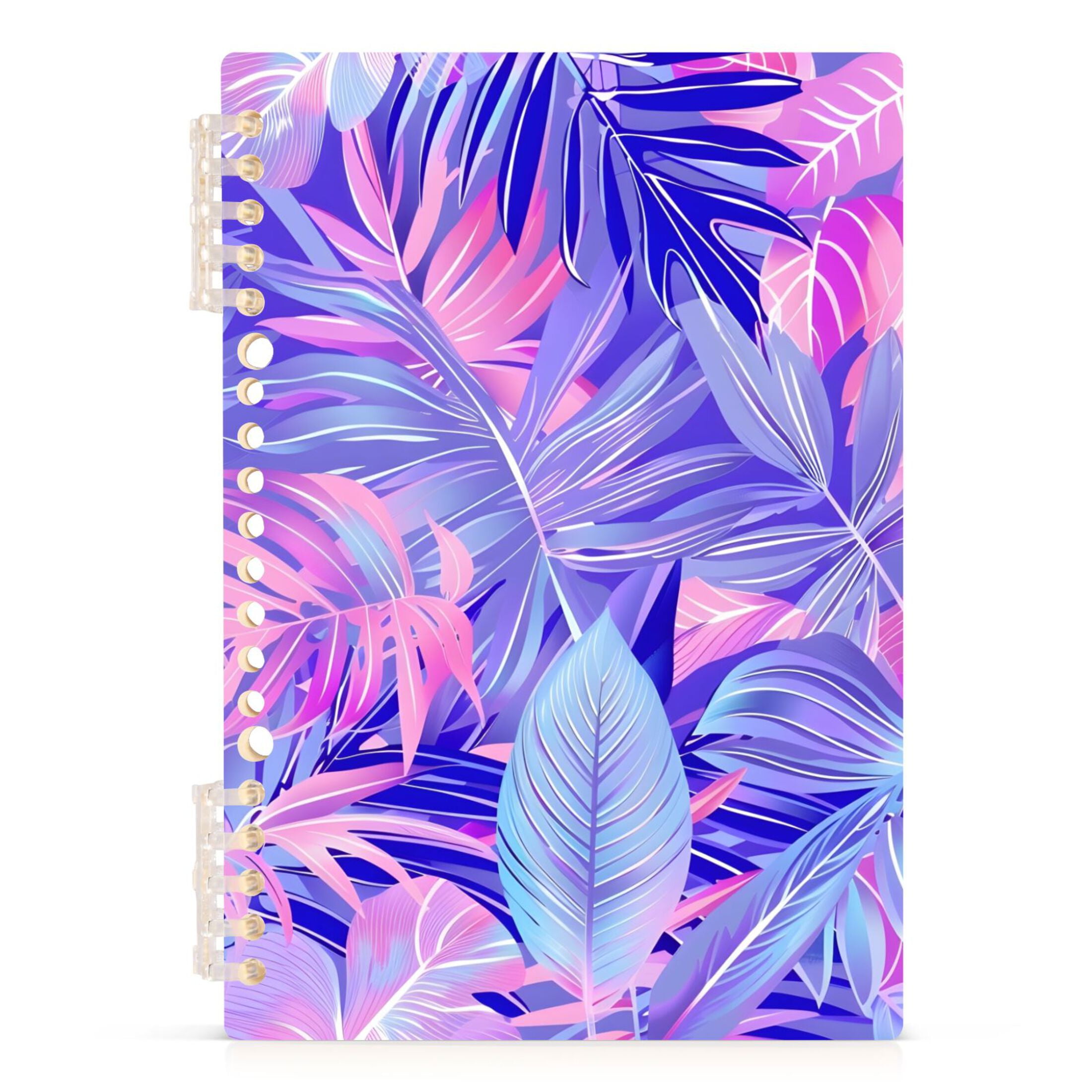 Spiral Notebooks Tropical Plants and Flowers 60 Sheets 120 Pages A5 ...