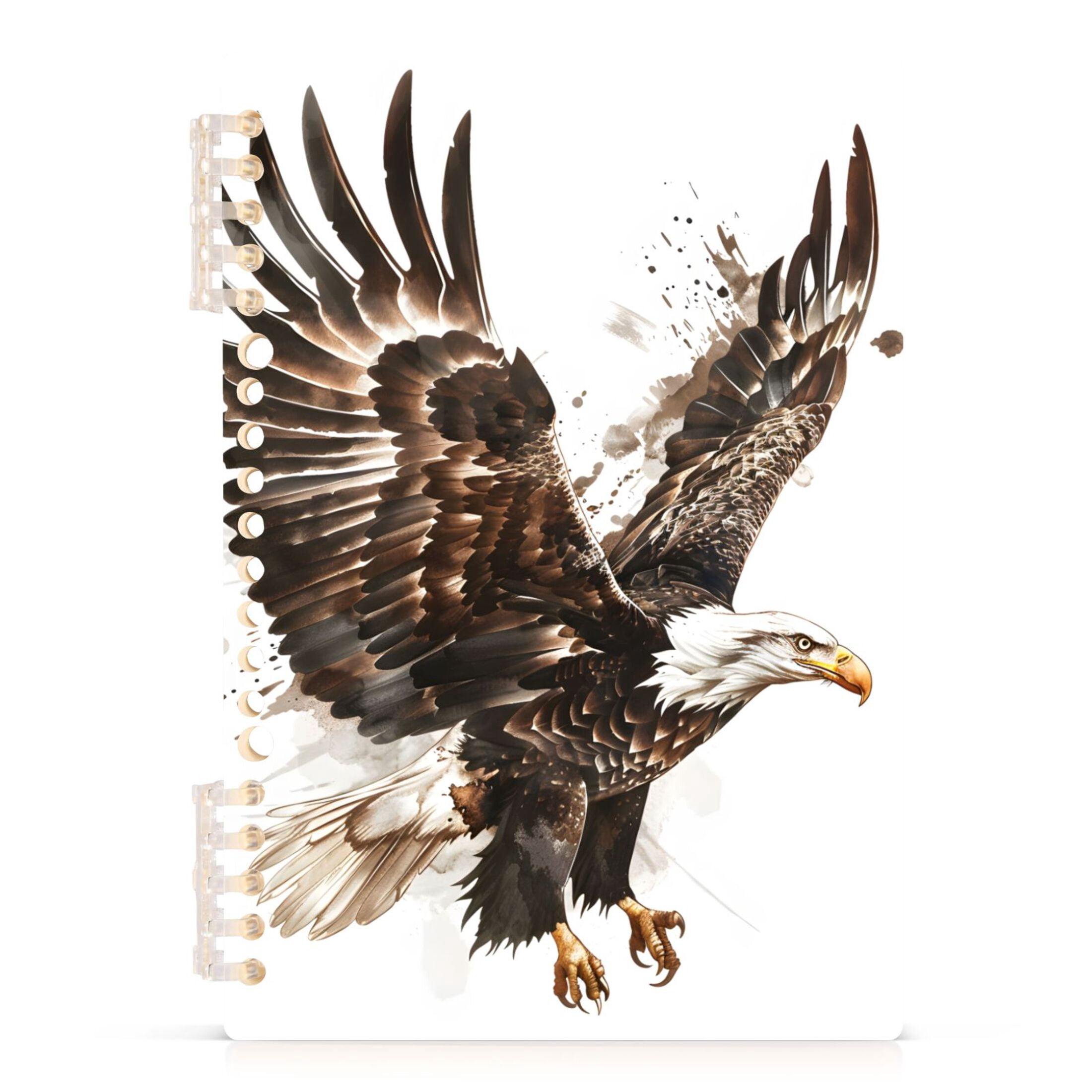 Spiral Notebooks Watercolor Eagle 60 Sheets 120 Pages A5 Journal ...