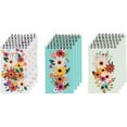 Small Mini Memo Pocket Book: Floral Design Spiral Notepads (3 x 5 ...