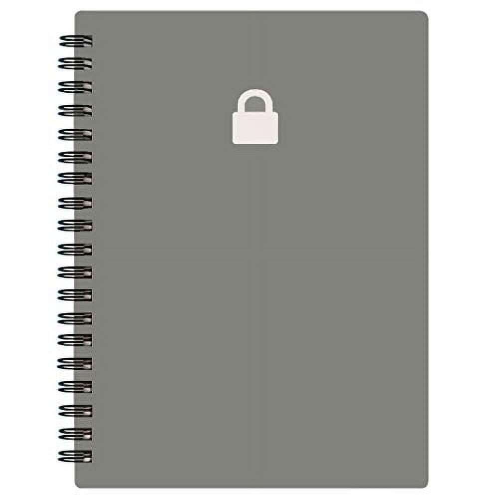 Spiral Password Book with Alphabetical Tabs - 7 x 5 inch Password ...