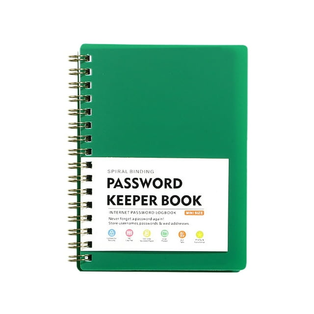 Spiral Password Book with Individual Alphabetical Tabs A6 Password ...