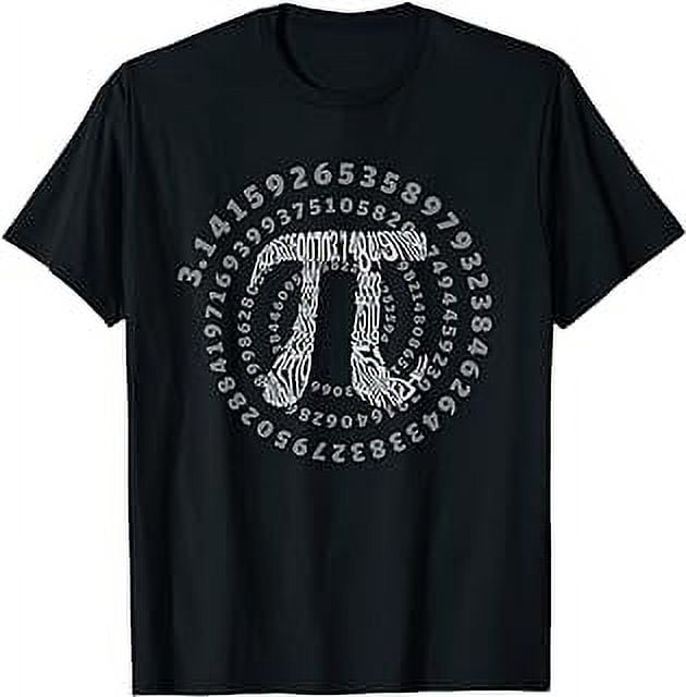 Spiral Pi Color Numbers Math Mathematics Teacher Student T-Shirt ...