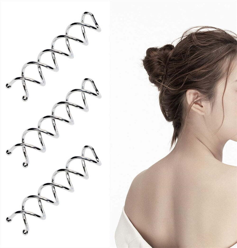 Spiral Pins | 20-Pack | Rotating Pins | Pin Hair | Rose Gold Bobby Pins ...