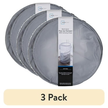 Mainstays Pop-Up Spiral Polyester Laundry Hamper, Rich Black - Walmart.com
