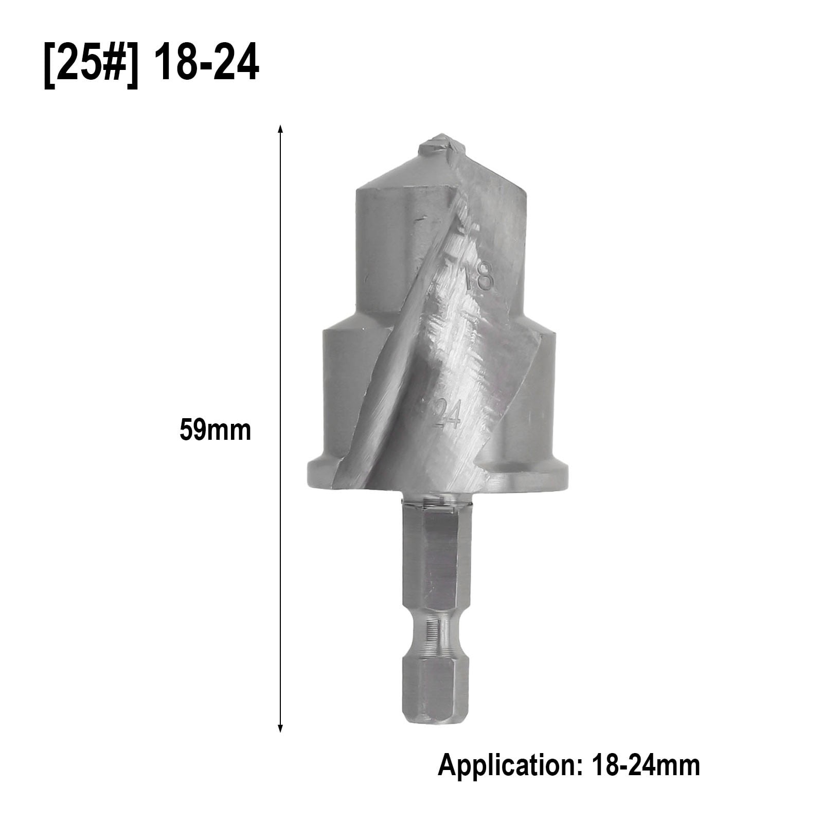 Spiral Ppr Lifting Stepped Drill Bit Hex Water Pipe Connection Tool 20 ...