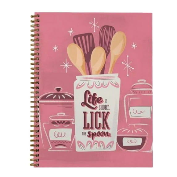 Spiral Recipe Notebook for Home Cooks, Dedicated Kitchen Journal to ...