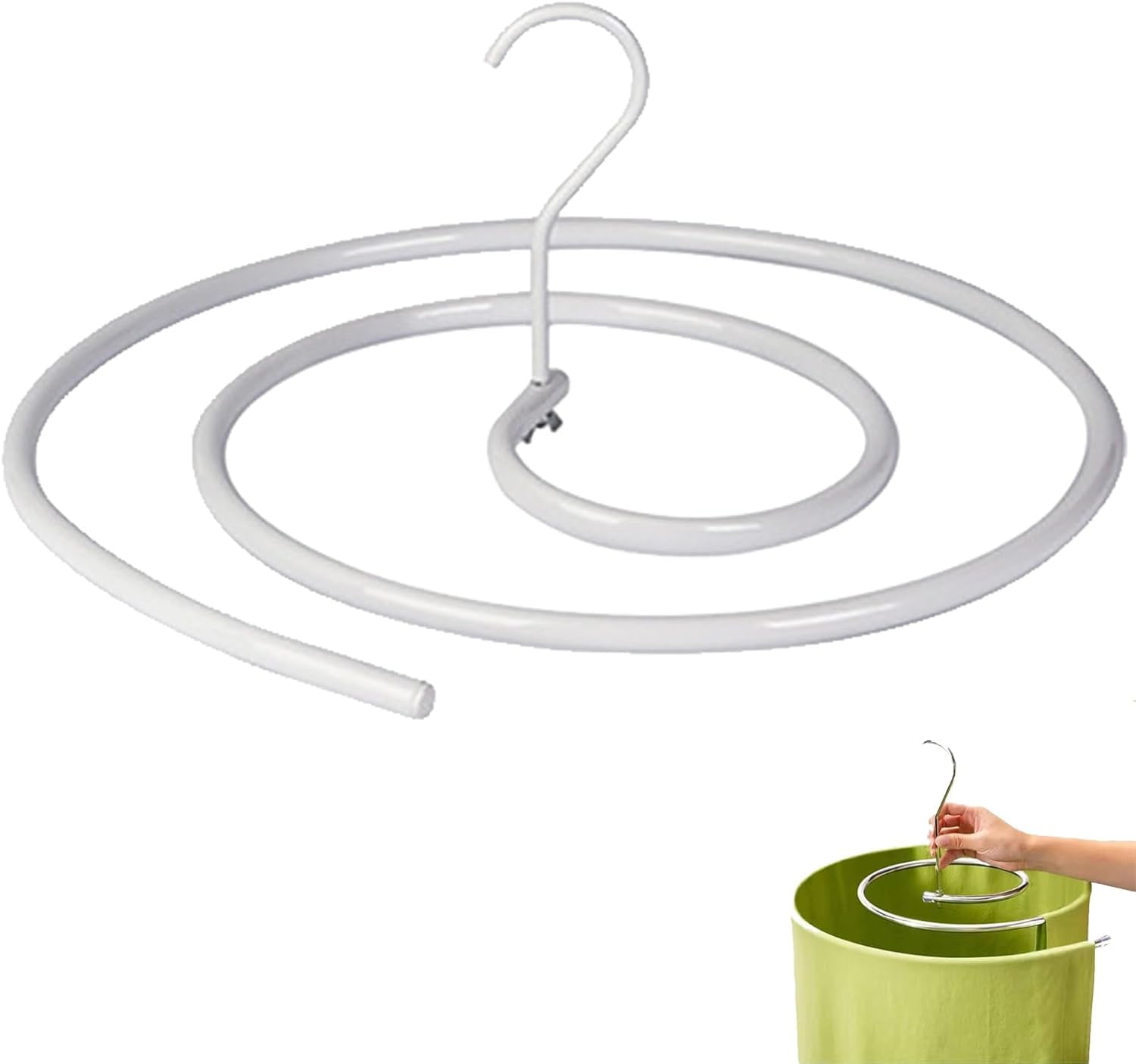 Spiral Sheet Hanger, Stainless Steel Round Spiral Drying Rack, Rotating ...