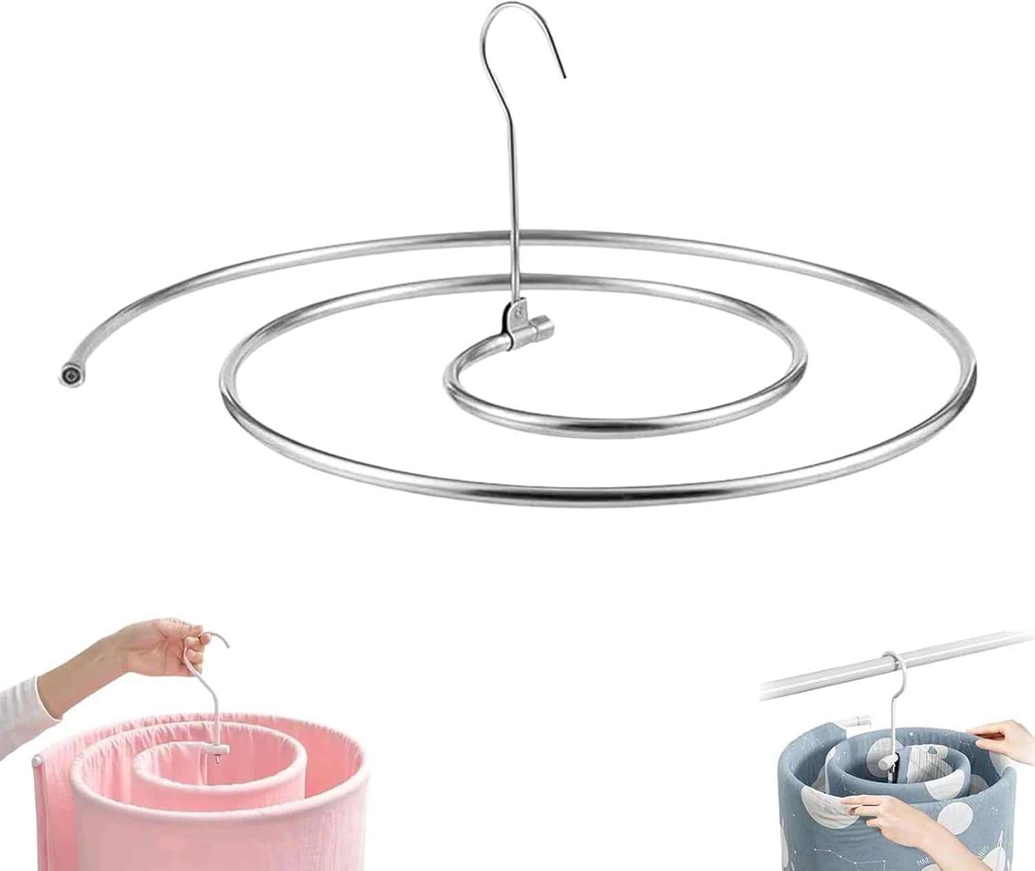 Spiral Sheet Hanger, Steel Blanket Quilt Tablecloth Dryin Mount Dryer ...