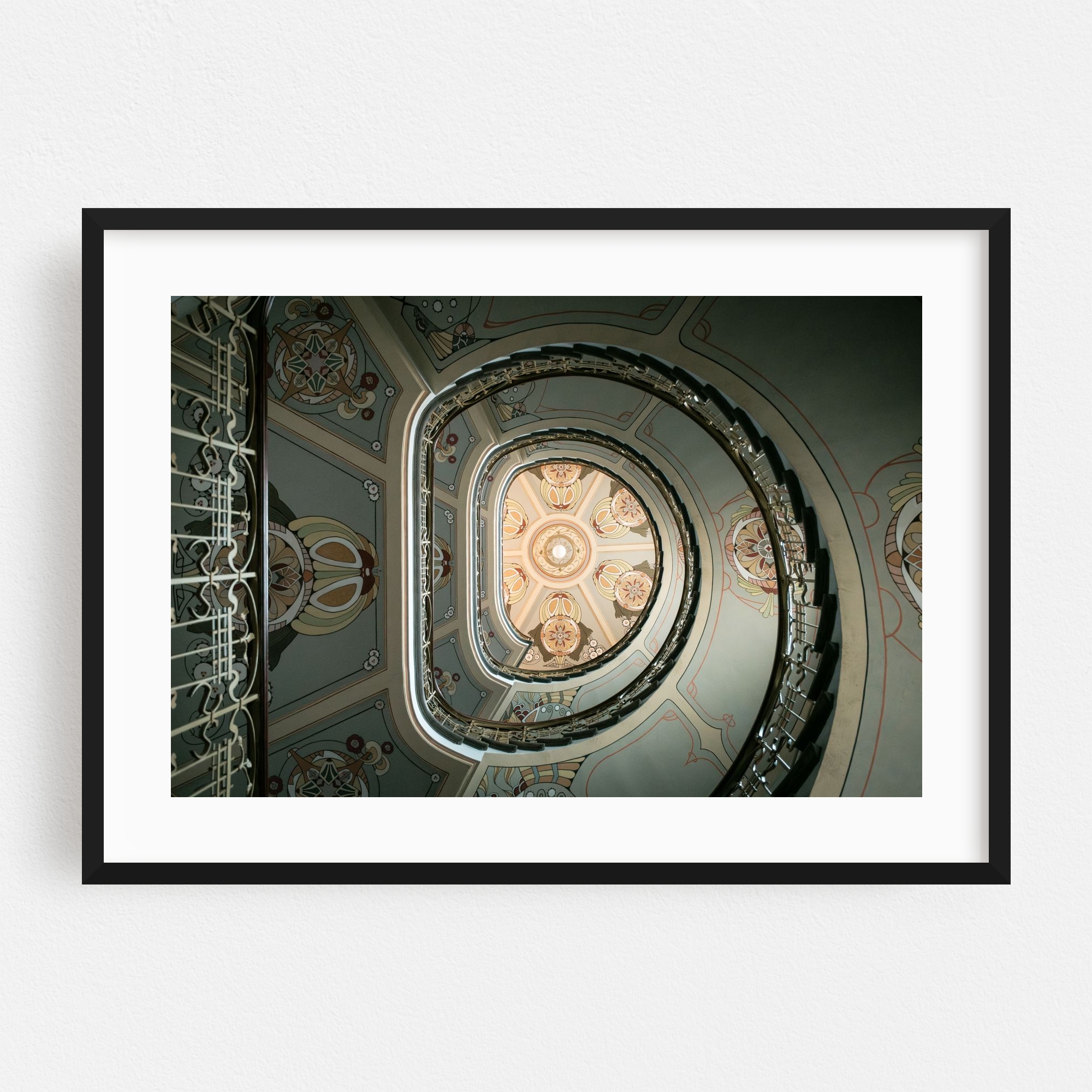 Spiral Staircase, Riga - Riga Riga Latvia Photography Black Framed Wall ...