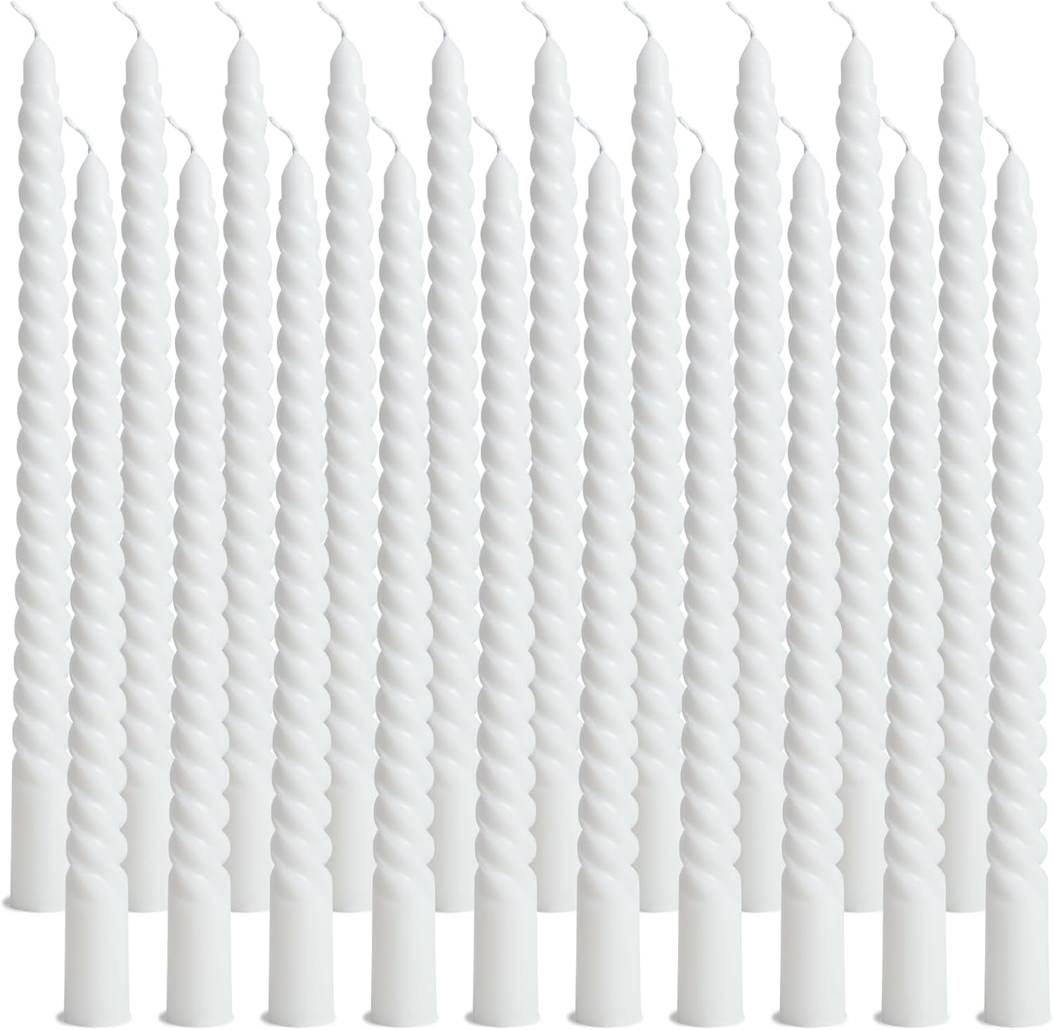 Spiral Taper Candles,10 Inch Twisted Taper Candles,Unscented Dripless ...