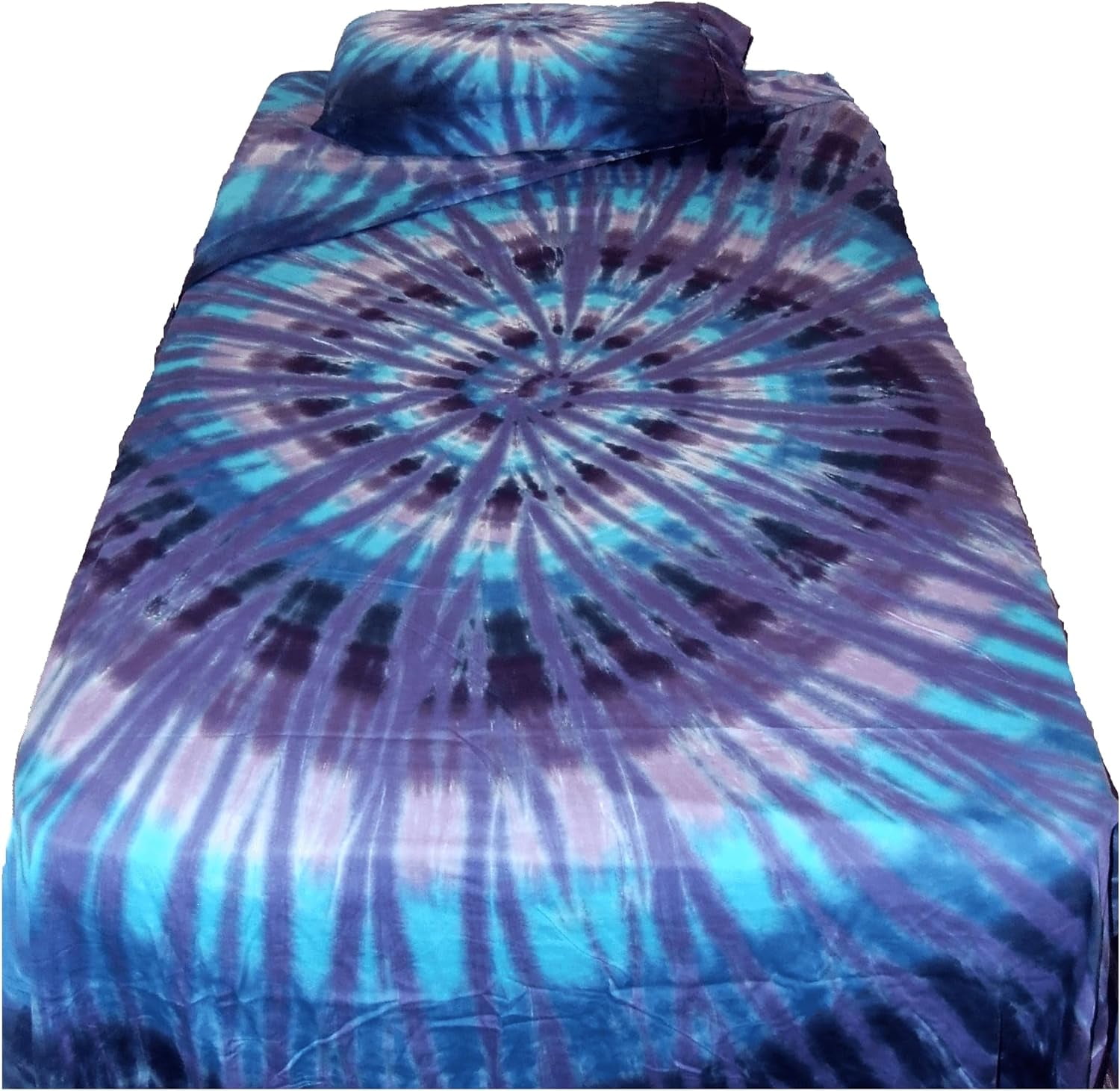Spiral Tie Dye Sheet Set - King - Walmart.com