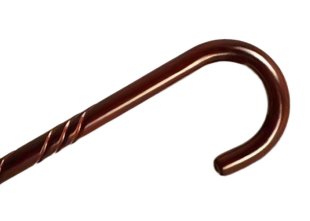 Spiral Tourist Handle Wood Cane, Walnut Stain HSA/FSA Eligible ...