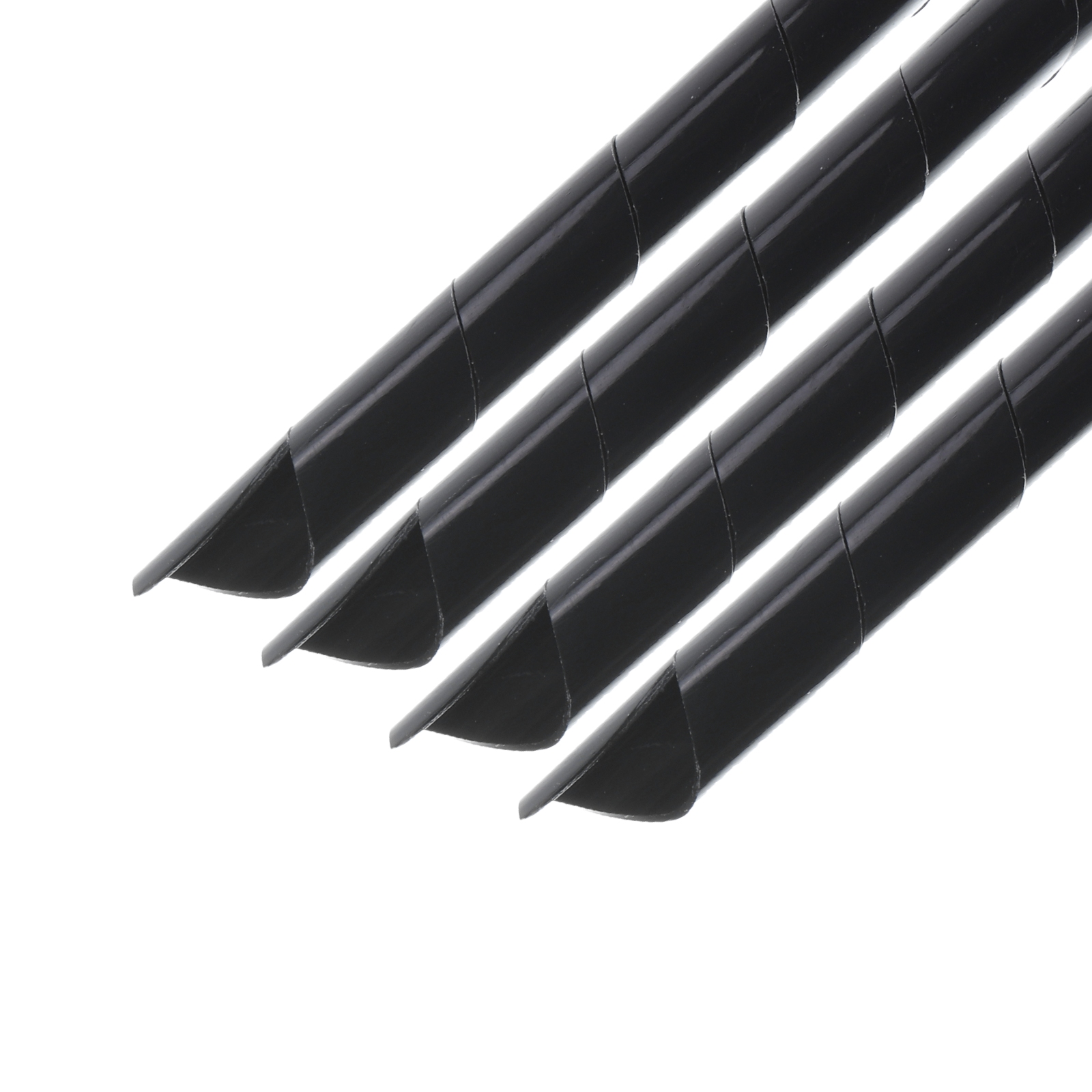 Spiral Tube Wrap 4Pcs Cable Management Sleeve 36.1ft 8mm ID Flexible PE ...